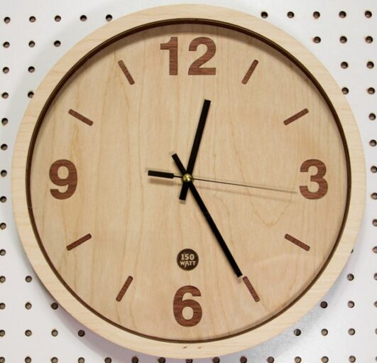Wooden Simple Wall Clock Laser Cut DXF File - Free Download Laser ...